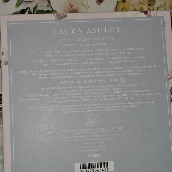 Laura Ashley | Makeup | Laura Ashley Eyeshadow Palette | Poshmark